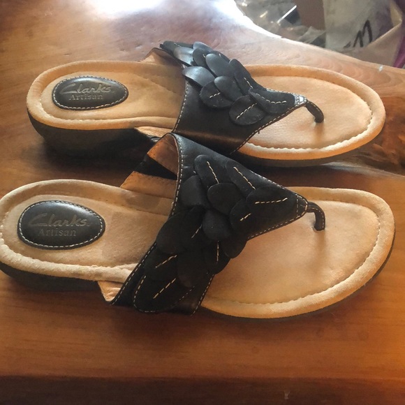 Clarks | Shoes | Clarks Artisan Leather Sandals 8m | Poshmark